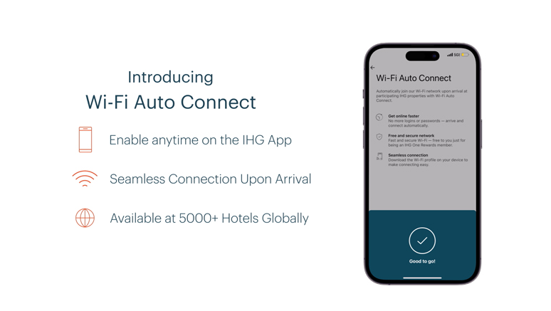 HOTEL: IHG HOTELS & RESORTS INTRODUCES EFFORTLESS Wi- Fi CONNECTION FOR GUESTS WORLDWIDE